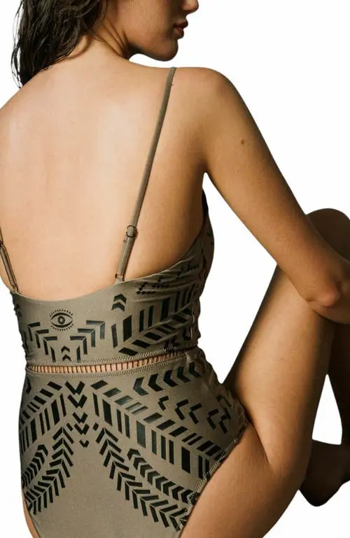 BILIBLOND Fitted One-piece Swimsuit - Cement