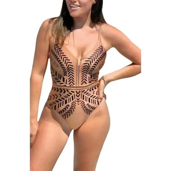 BILIBLOND Fitted One-piece Swimsuit - Nude