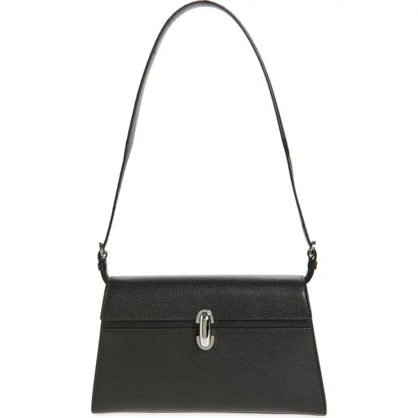 Savette Symmetry Leather Shoulder Bag - Black