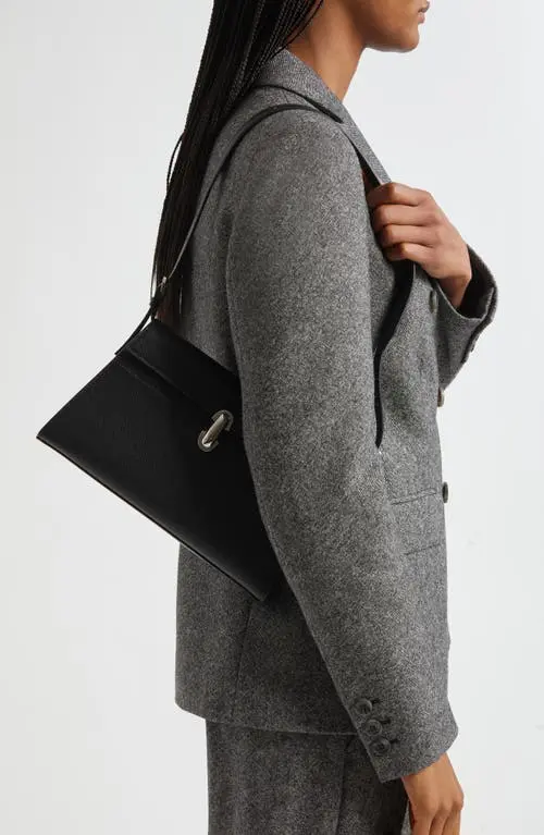 Savette Symmetry Leather Shoulder Bag - Black