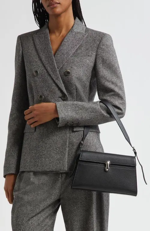 Savette Symmetry Leather Shoulder Bag - Black