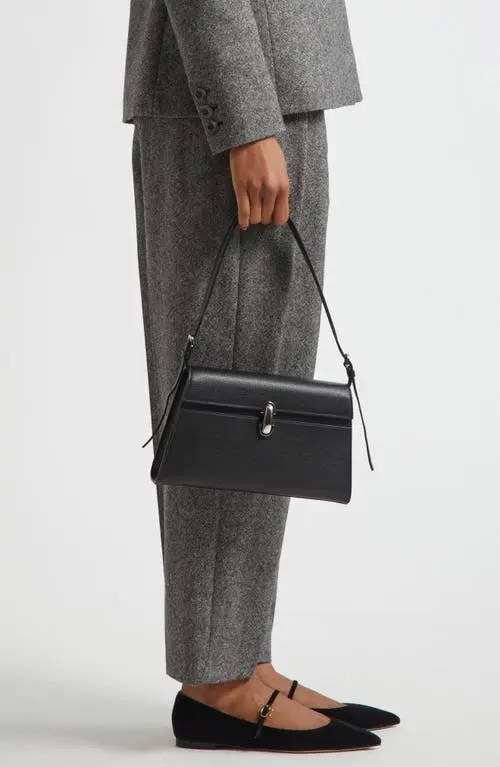 Savette Symmetry Leather Shoulder Bag - Black