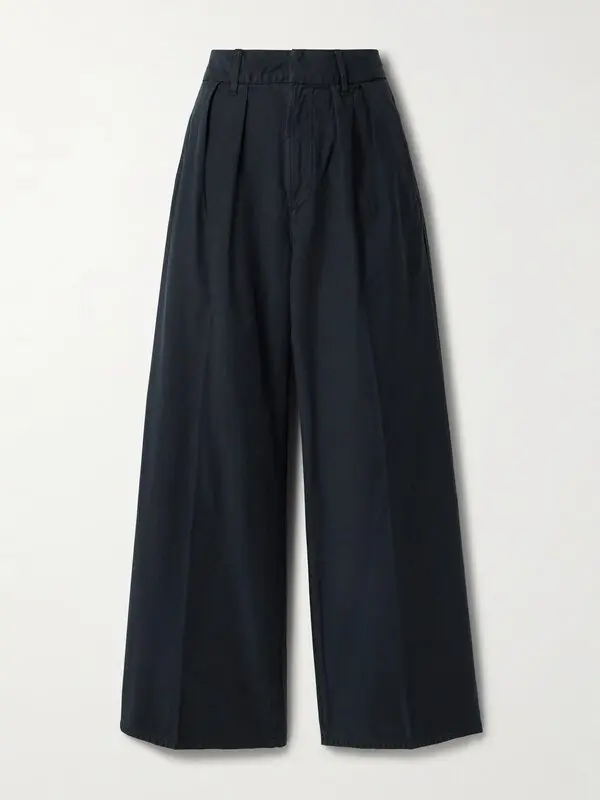 Citizens Of Humanity Petra Pleated Wide-leg Pants - Blue