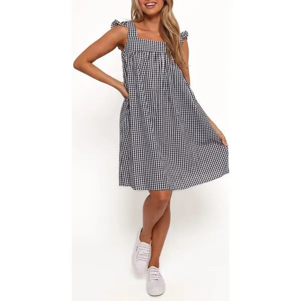 PETAL & PUP Nola Check Mini Dress