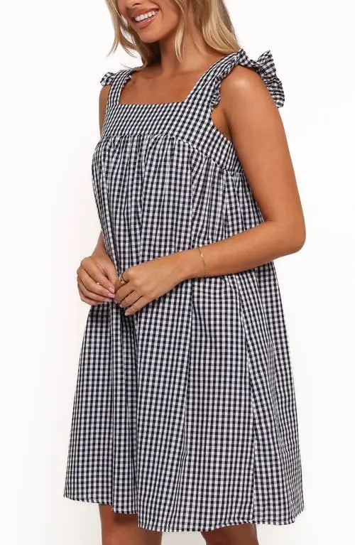 PETAL & PUP Nola Check Mini Dress