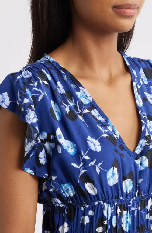 Loveappella Floral Peplum Top