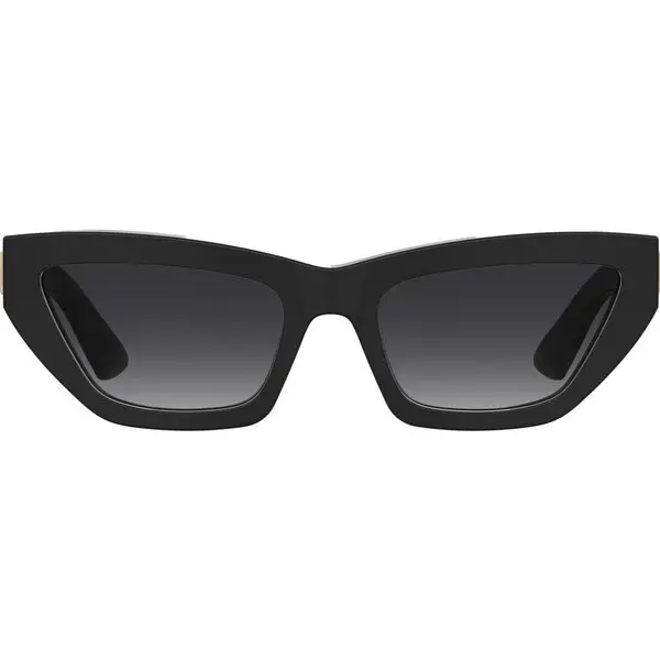 Moschino 55mm Gradient Cat Eye Sunglasses - Black/ Dark Grey Sf