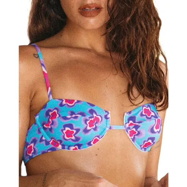 BRIGHT SWIMWEAR Lola Bikini Top - Groovy Garden