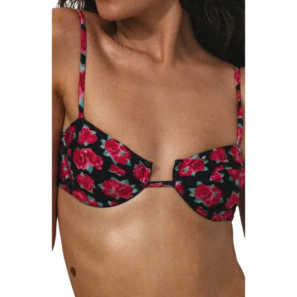 BRIGHT SWIMWEAR Lola Bikini Top - Rosebud