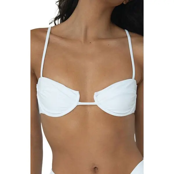 BRIGHT SWIMWEAR Lola Bikini Top - White