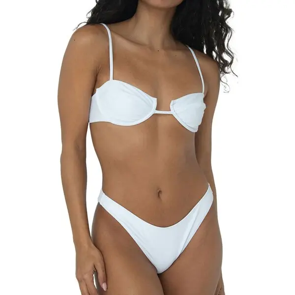 BRIGHT SWIMWEAR Lola Bikini Top - White