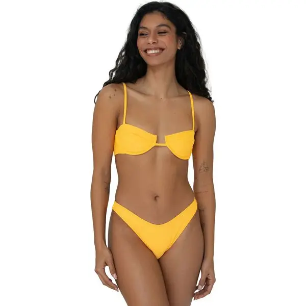 BRIGHT SWIMWEAR Lola Bikini Top - Yellow