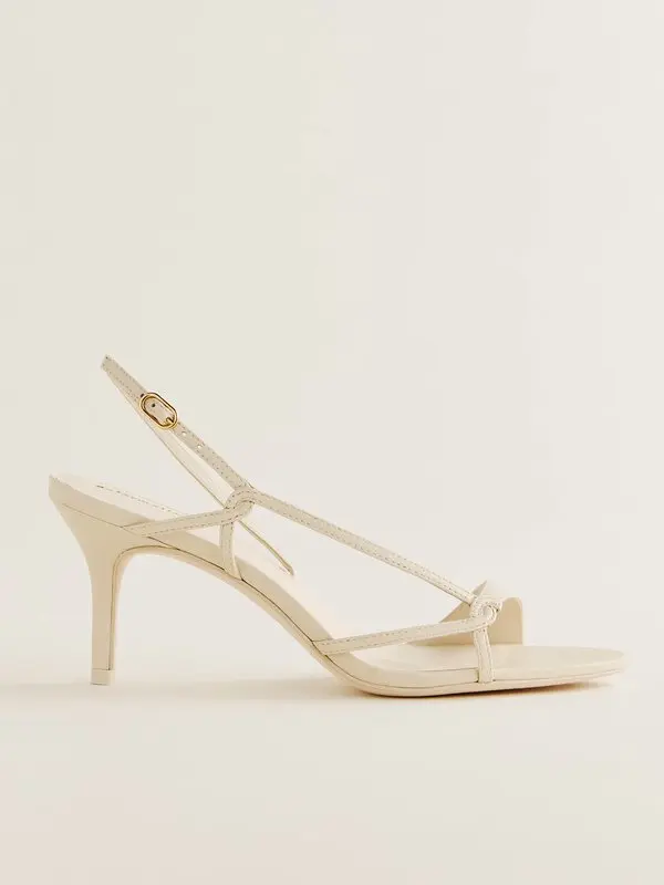 REFORMATION Nino Slingback Heeled Sandal - Ivory