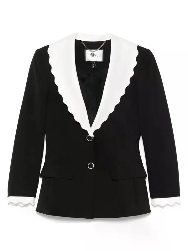 NISSA Contrasting-trim Blazer