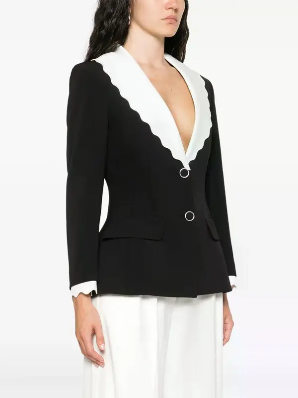 NISSA Contrasting-trim Blazer