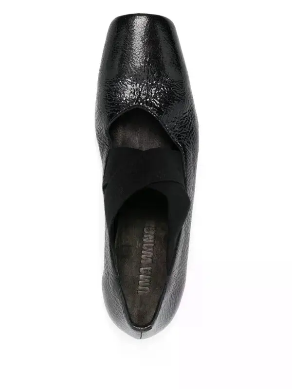 UMA WANG Patent Ballet Flats - Black