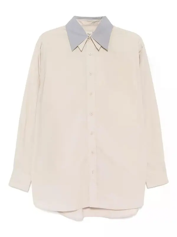 RECTO Contrast Double-collar Shirt