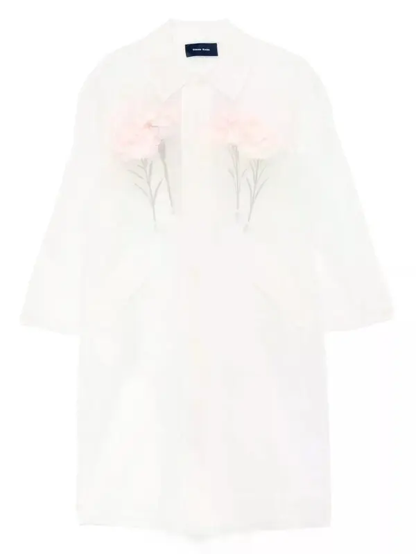 Simone Rocha Stuffed Carnation Coat - Neutrals