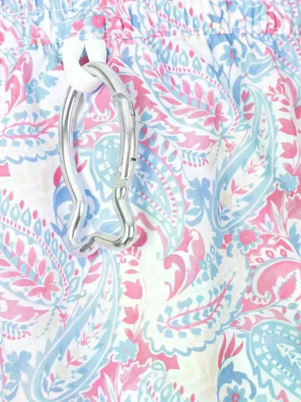 Fedeli Floral-print Swim Shorts - Pink