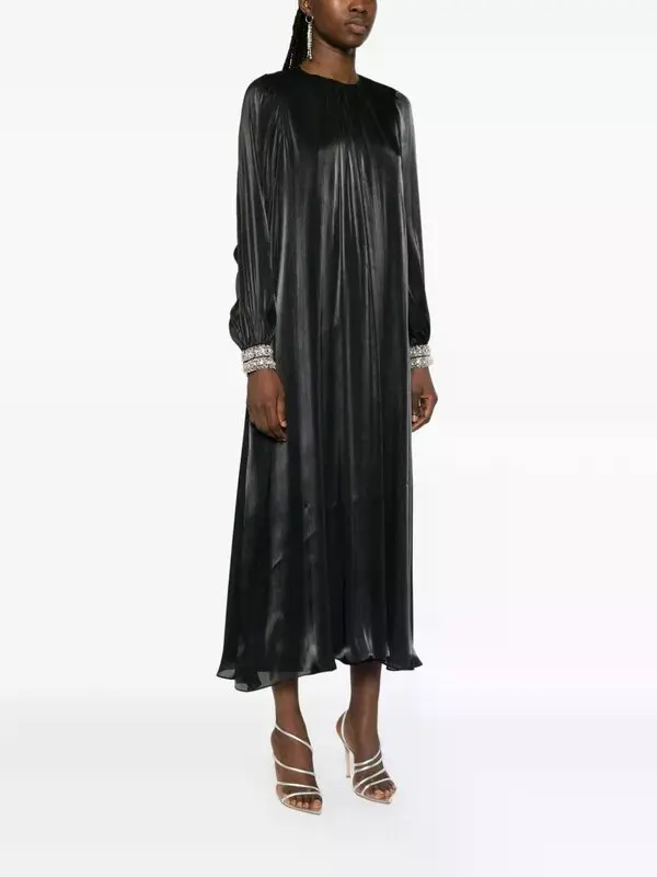 NISSA Beaded-cuff Maxi Dress