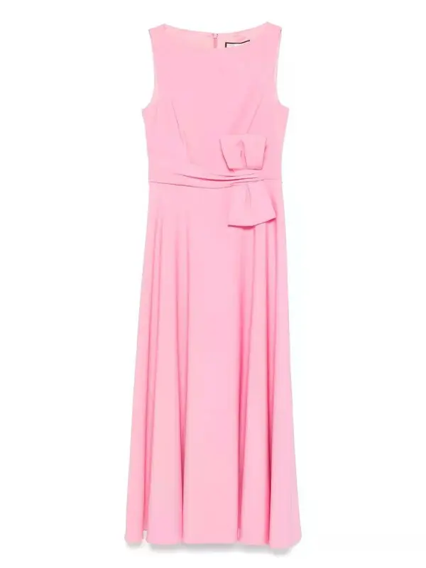 NISSA Bow-detail Midi Dress