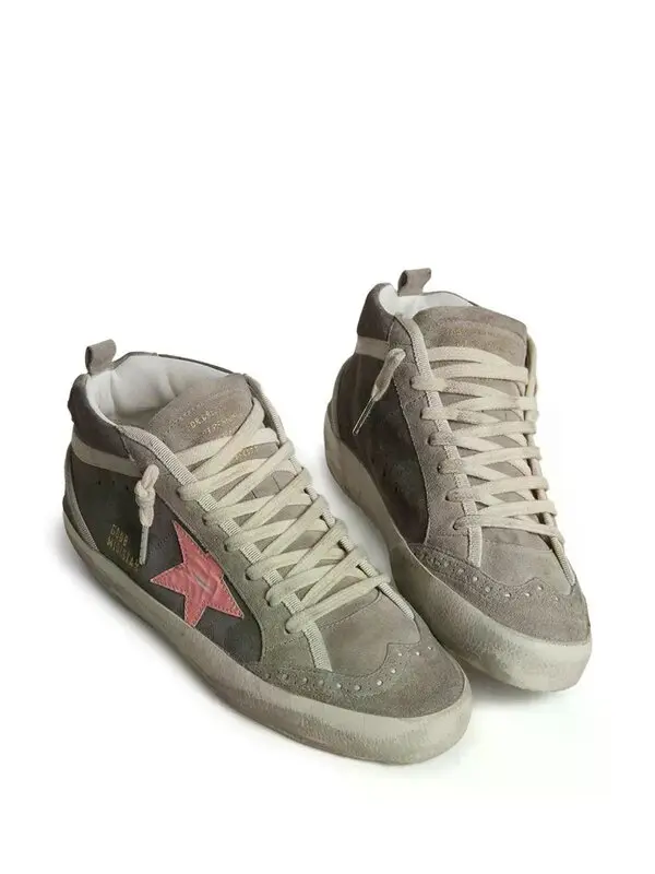 GOLDEN GOOSE Mid Star Suede Sneakers - Grey