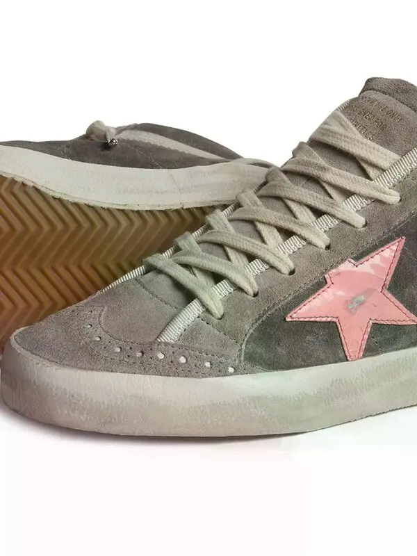 GOLDEN GOOSE Mid Star Suede Sneakers - Grey
