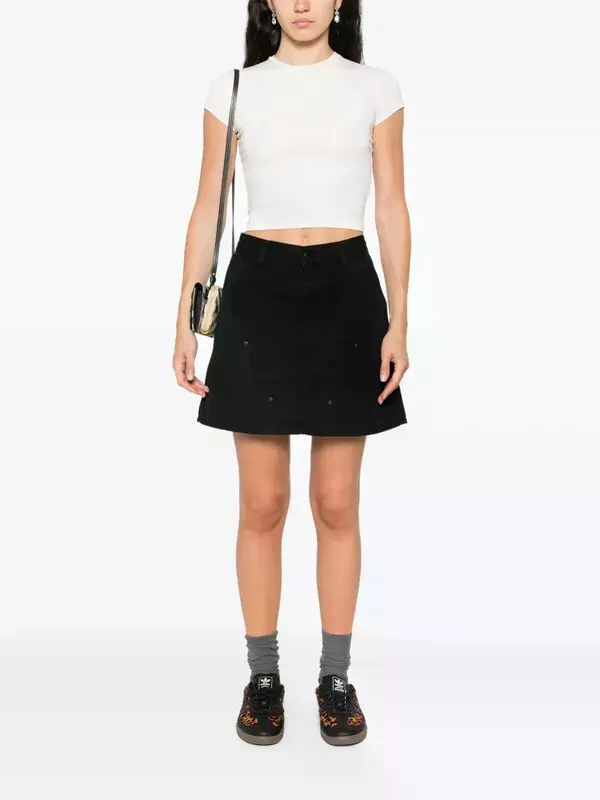 Carhartt Work In Progress Patch-pocket Mini Skirt - Black