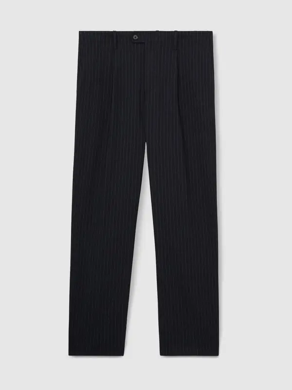 REISS Garrel Straight Leg Pinstripe Trousers