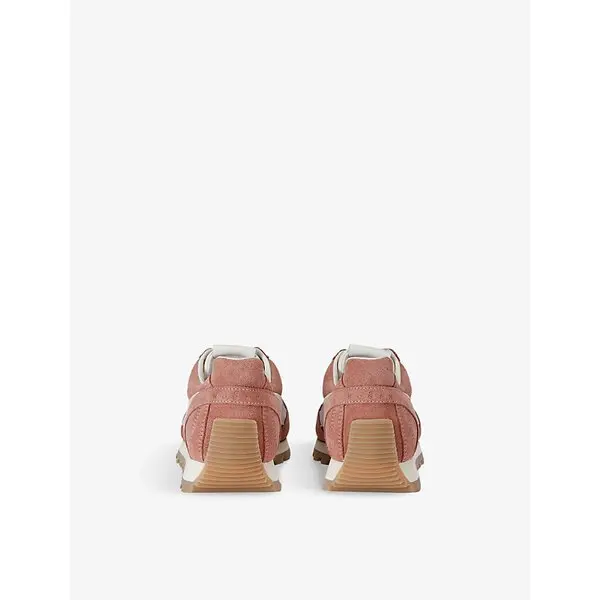 Hogan H 671 Suede Low-top Trainers - Pale Pink