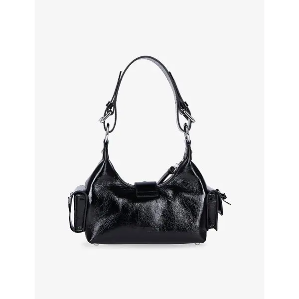 The Kooples Amelia Stud-embellished Leather Shoulder Bag