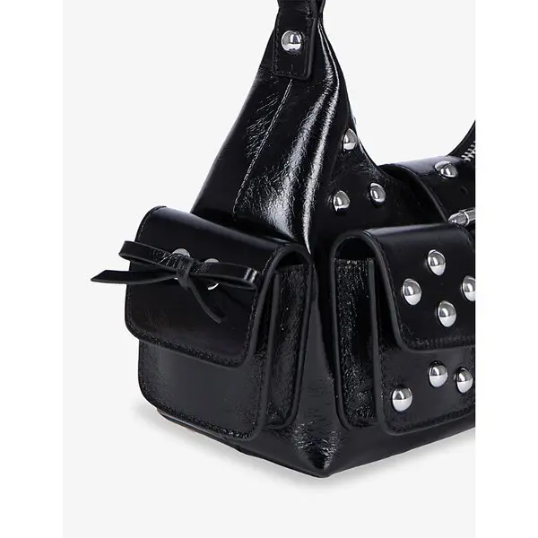 The Kooples Amelia Stud-embellished Leather Shoulder Bag