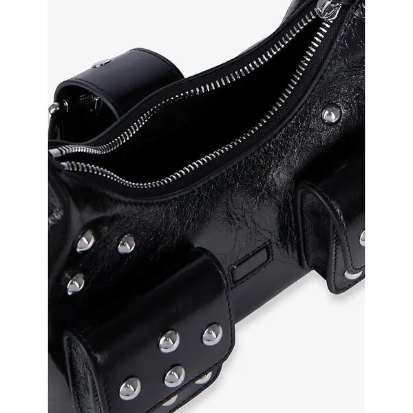 The Kooples Amelia Stud-embellished Leather Shoulder Bag