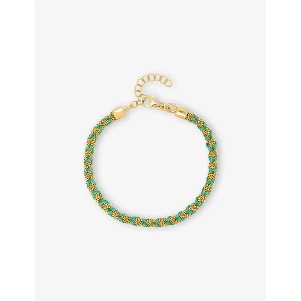 LA MAISON COUTURE Assya Panama Friendship Bracelet - Green