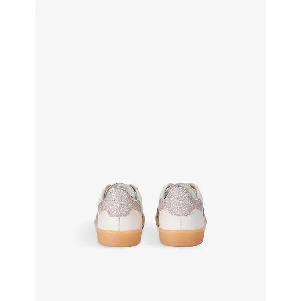 Hogan Leather And Suede Low-top Trainers - Silver Com