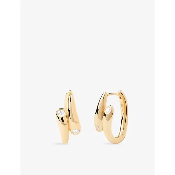 PDPAOLA Caramelle Hoop Earrings - Gold