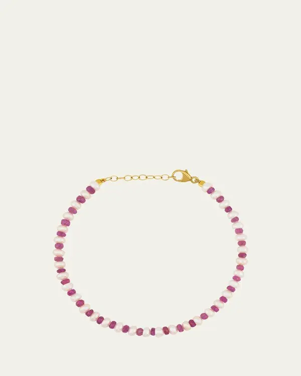 Jia Jia Ocean Connection Sapphire And Pearl Bracelet