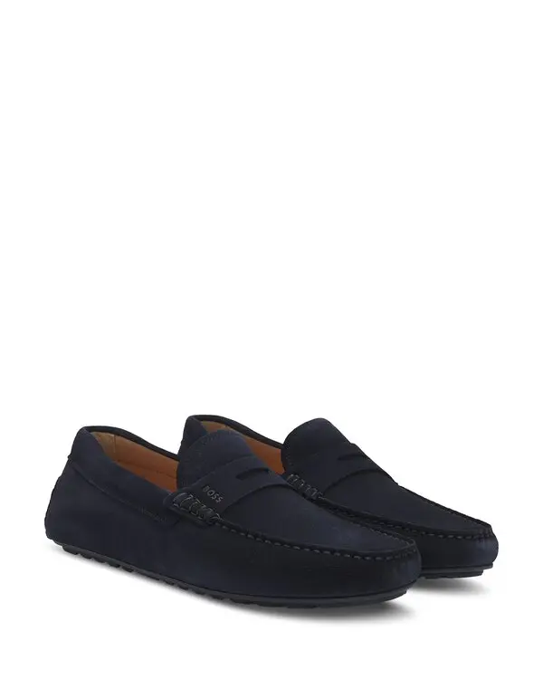 BOSS Noel Slip-on Loafers - Dark Blue