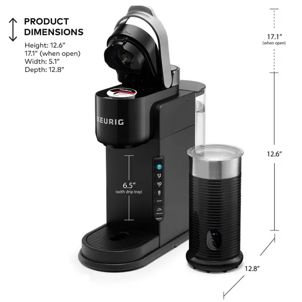 KEURIG K Cafe Barista Bar Single Serve Coffee Maker And Frother