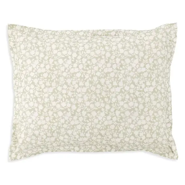 ANNIE SELKE Aria Floral Standard Sham - Sage