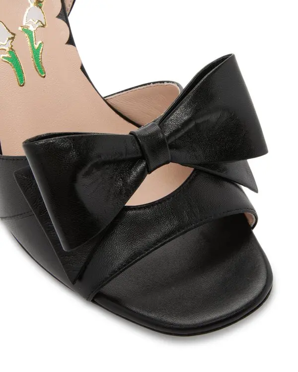Valentino Garavani Bow Detailing Sandals - Black