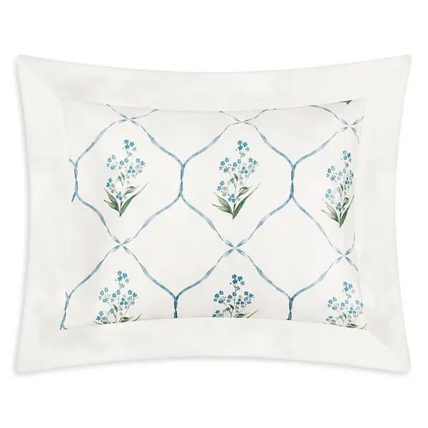 Gingerlily Silk Oxford Standard Pillowcase - Forget Me Not