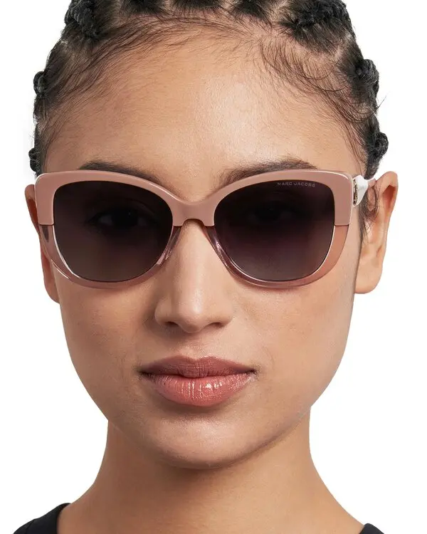 Marc Jacobs Rectangle Sunglasses - Beige/Dark Gray  display picture 1