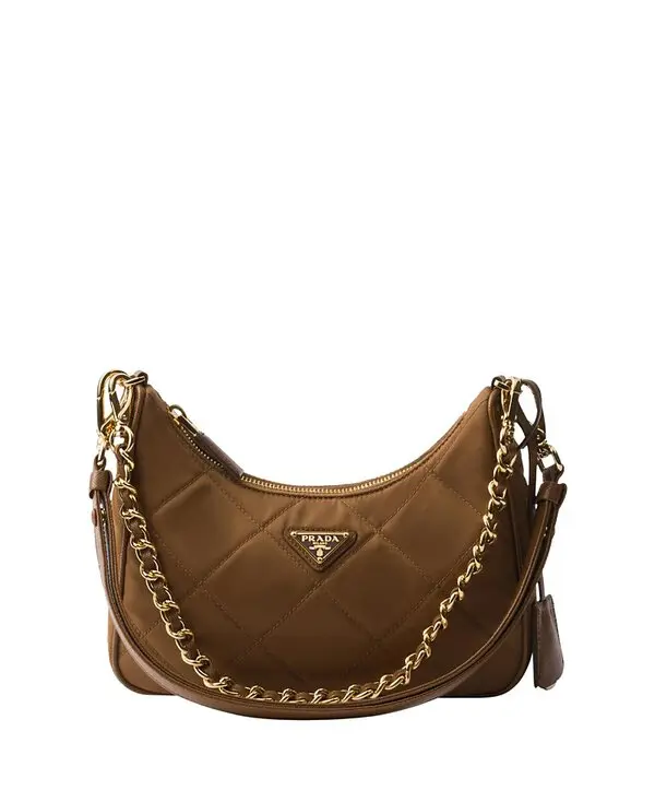 Prada Re-edition 1995 Chaîne Mini Re-nylon Bag - Brown