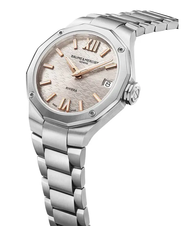 Baume & Mercier Riviera Watch, 33mm - Silver/silver