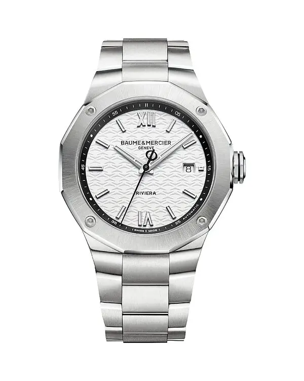 Baume & Mercier Riviera Watch 42mm - White/silver