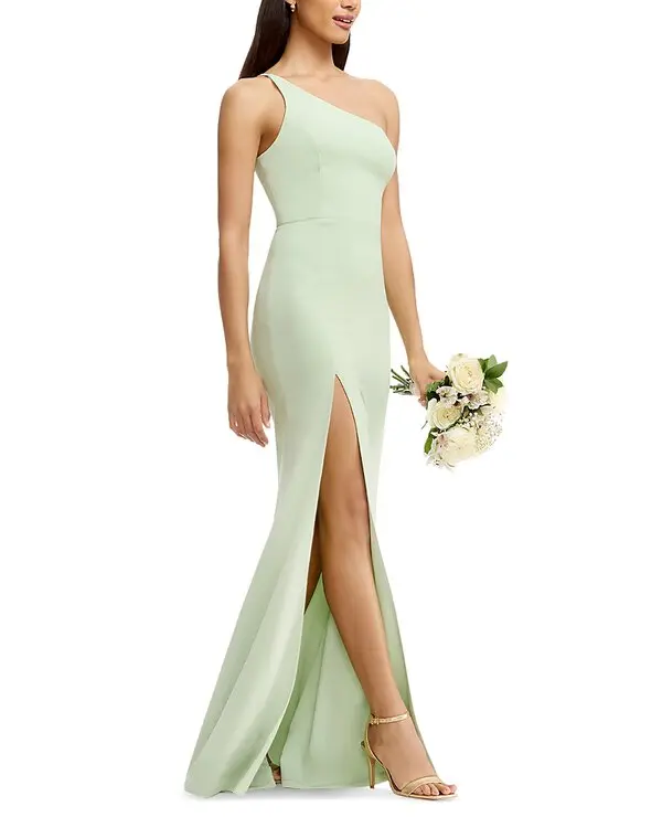 Dress The Population Amy One-shoulder Gown - Sage