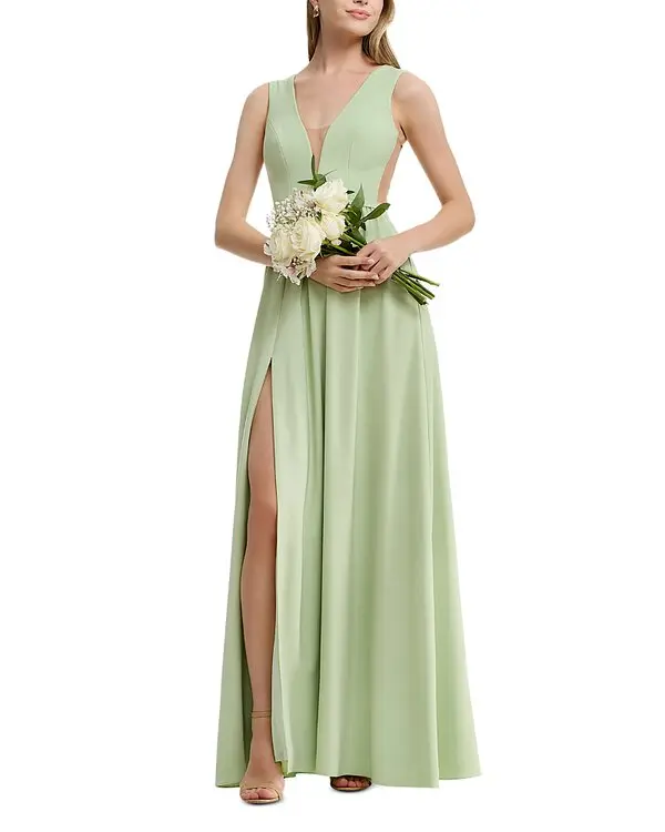 Dress The Population Katrina Cut Out Maxi Dress - Sage