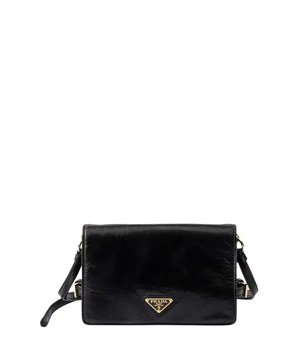 Prada Leather Shoulder Bag - Black