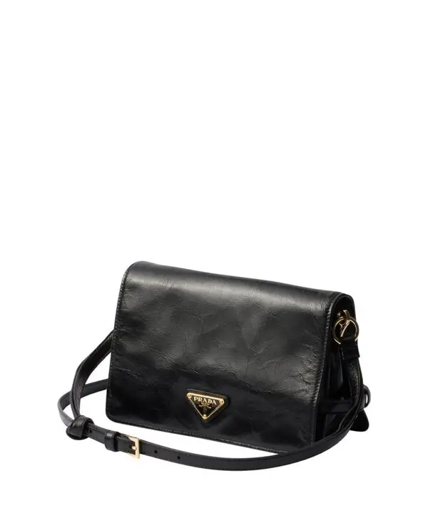 Prada Leather Shoulder Bag - Black
